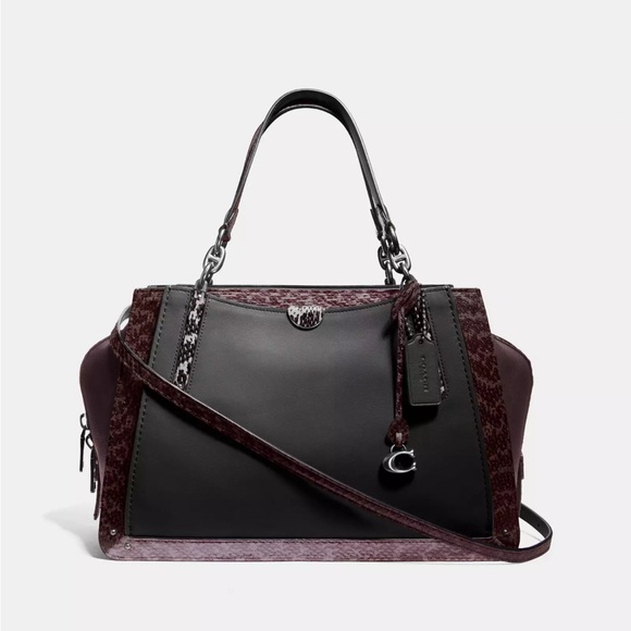 Coach | Bags | Coach Dreamer 36 In Colorblock With Snakeskin Detail ...